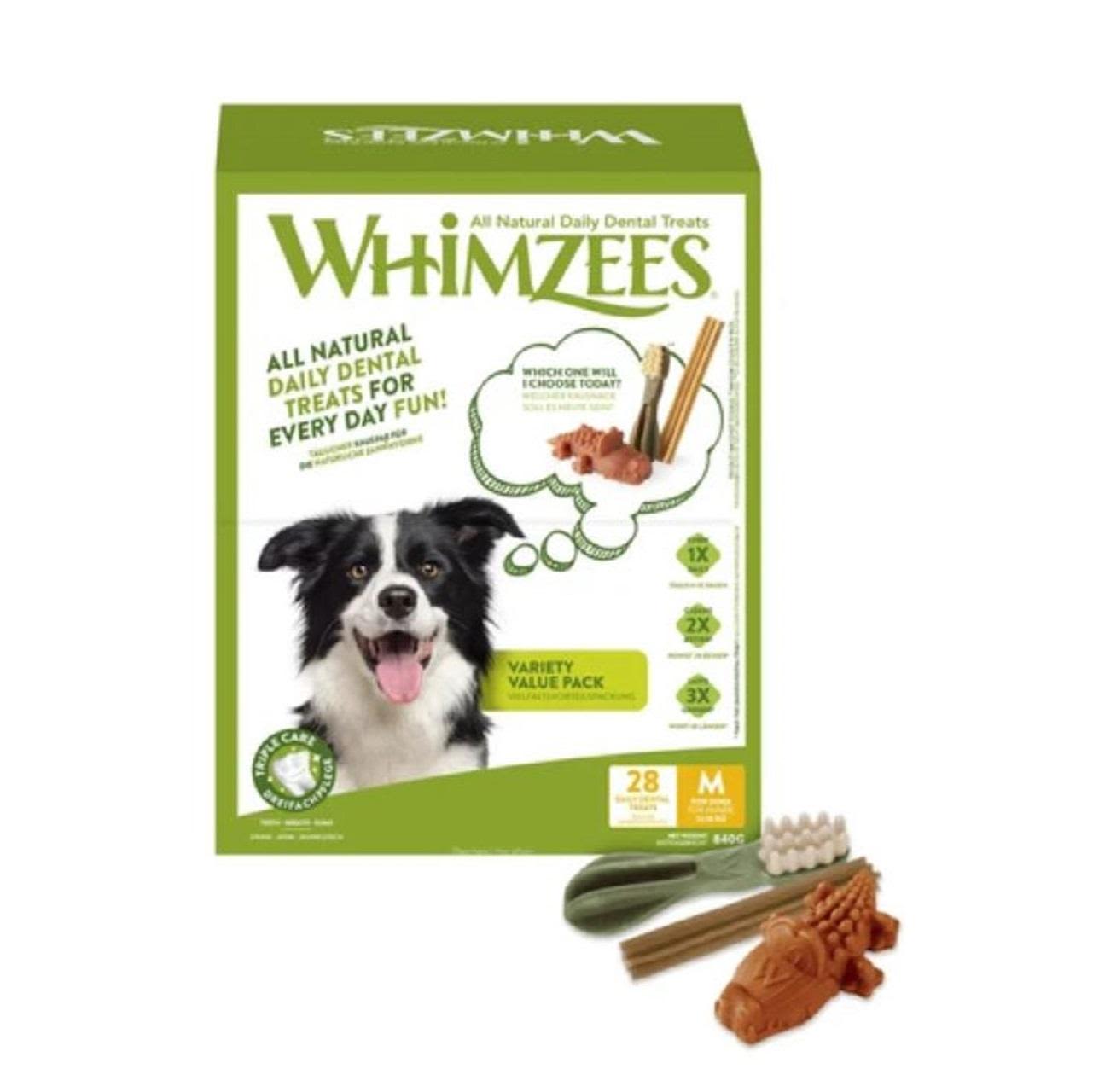 Whimzees Variety Dental Dog Treats for Medium Breeds – Pet Supermarket