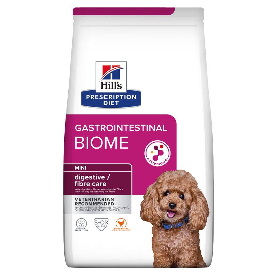 Hill's Prescription Diet Gastrointestinal Biome Mini Dry Dog Food with ...
